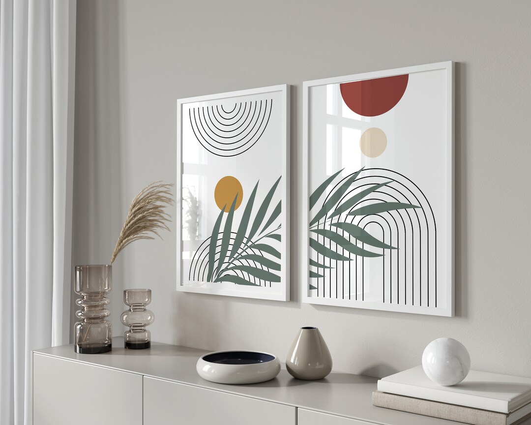 Printable Set of 2 Boho Poster Printable Art, Boho Wall Decor, Wall ...