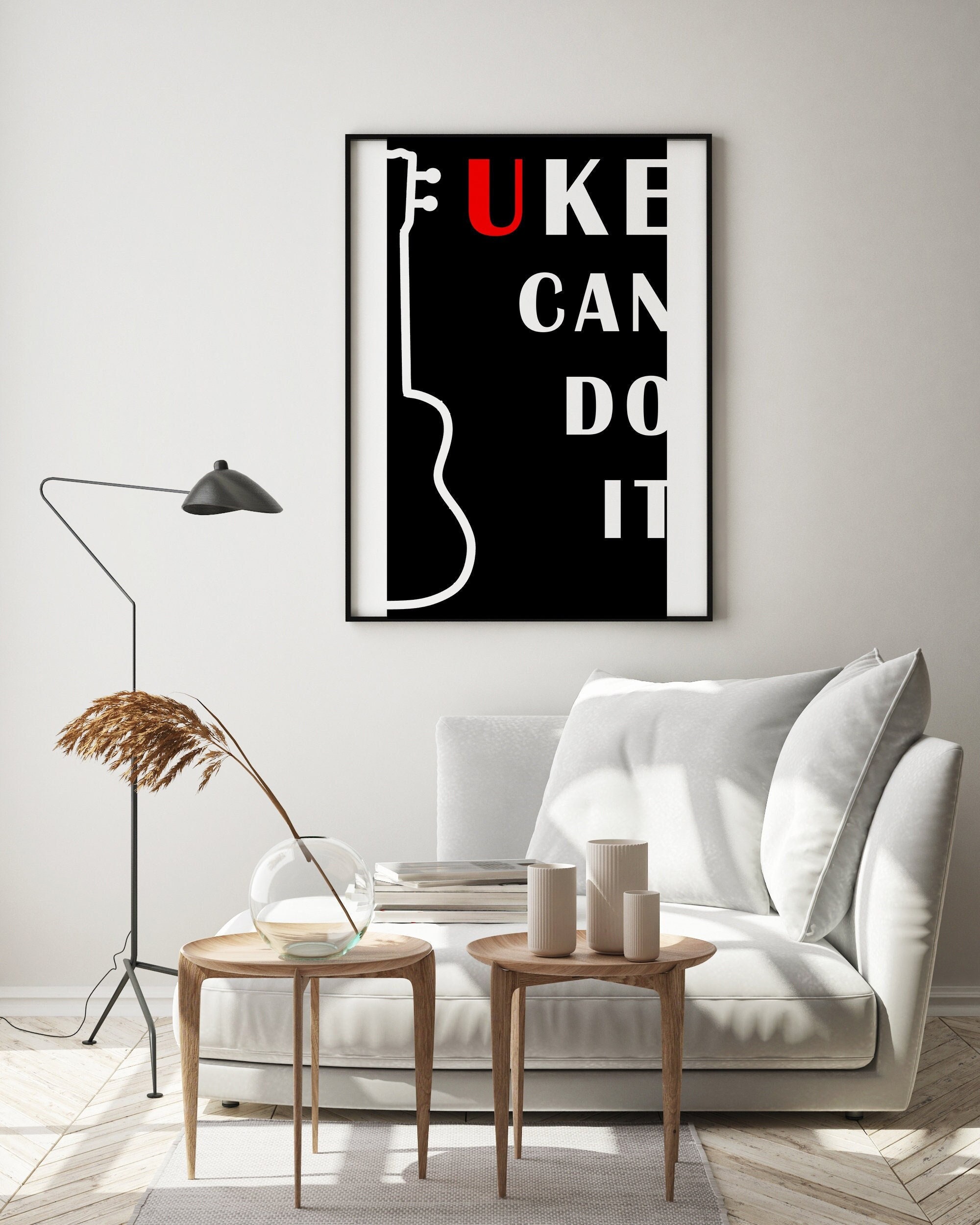 Printable Wall Art Ukulele Poster | Printable Art, Abstract Wall Decor ...