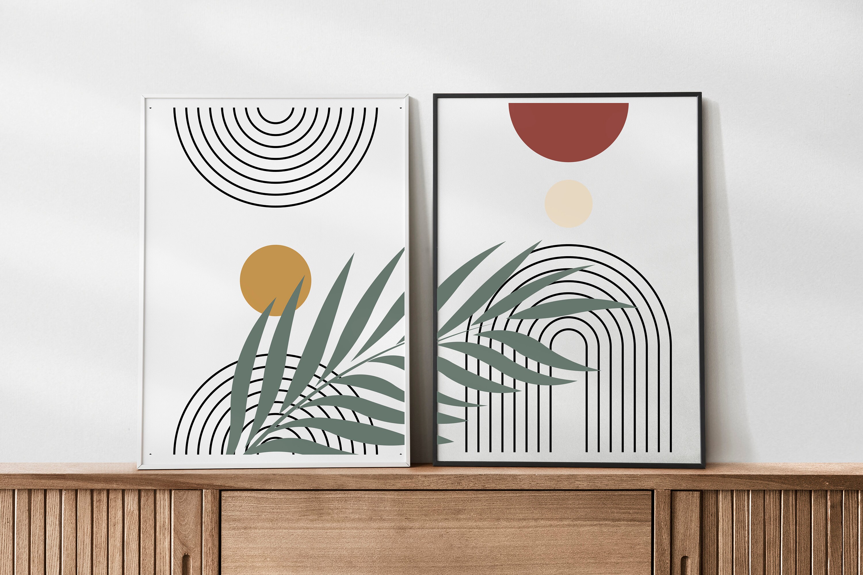 Printable Set of 2 Boho Poster Printable Art Boho Wall - Etsy