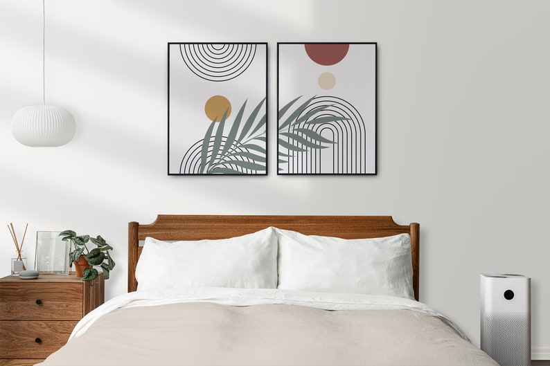 Printable Set of 2 Boho Poster Printable Art Boho Wall | Etsy