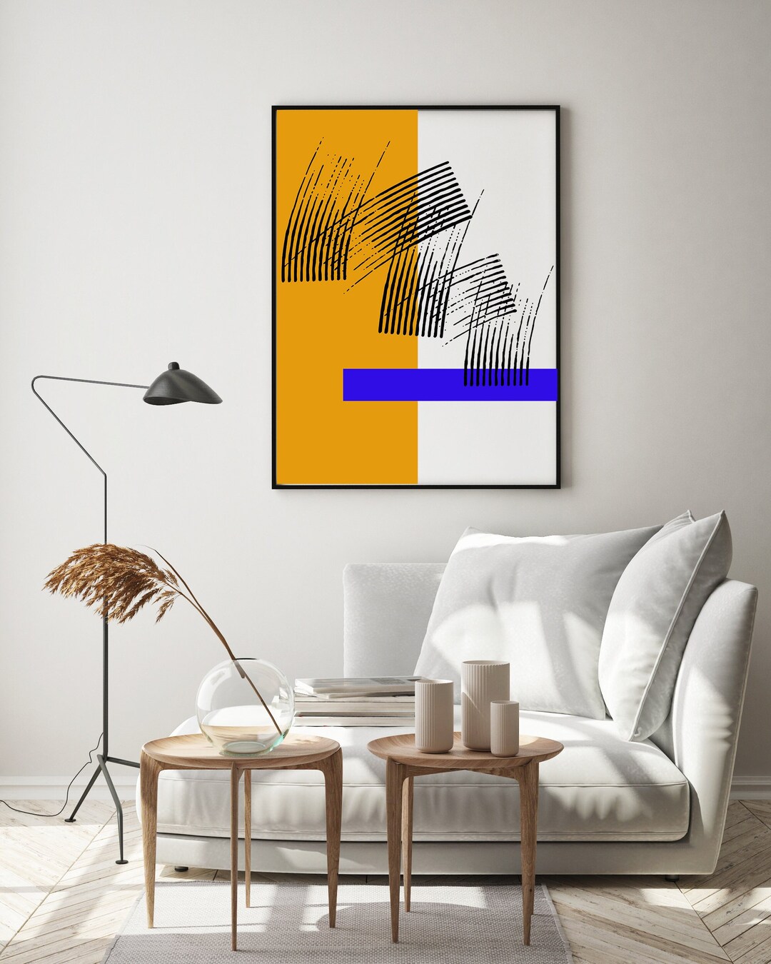 Yellow Poster Printable Wall Art Printable Art Abstract - Etsy