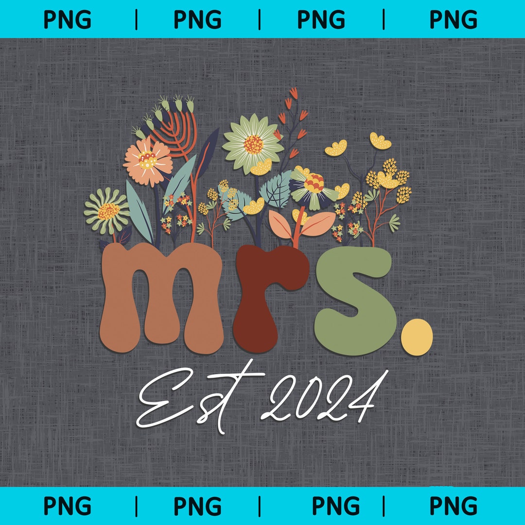 Mrs Est 2024 PNG, Mr. Est. 2024 PNG, Hubby Wifey Png, Married Couple ...