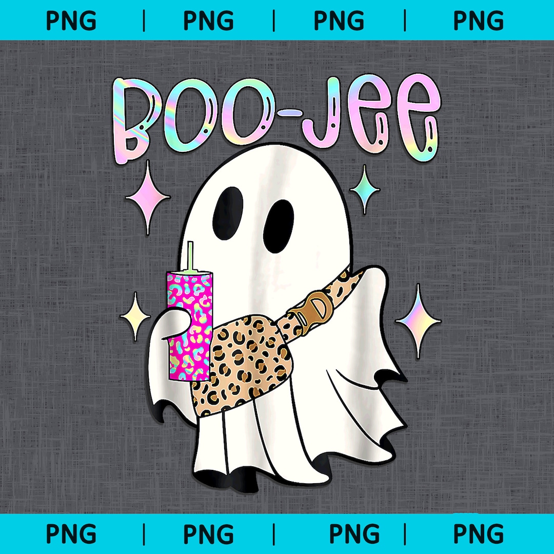 Boojee Ghost PNG, Retro Flower Halloween Boo Ghost Png, Retro Halloween ...