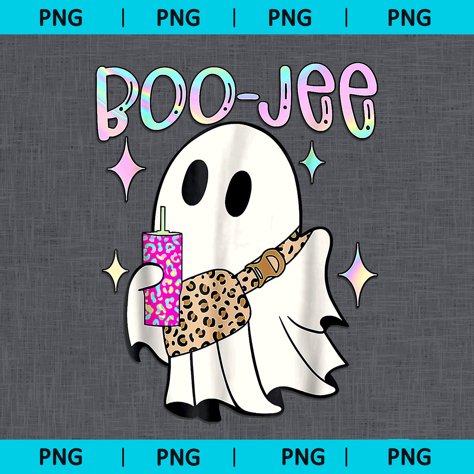 Boojee Ghost PNG, Retro Flower Halloween Boo Ghost Png, Retro Halloween ...