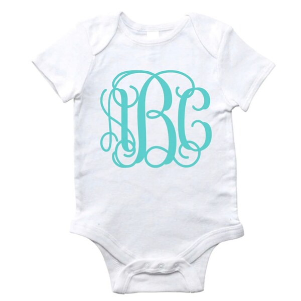 Monogrammed Onesies - Etsy