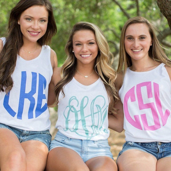 Monogrammed Top - Etsy