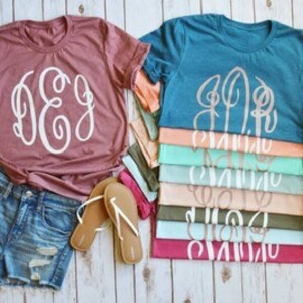 Monogrammed Shirts - Etsy