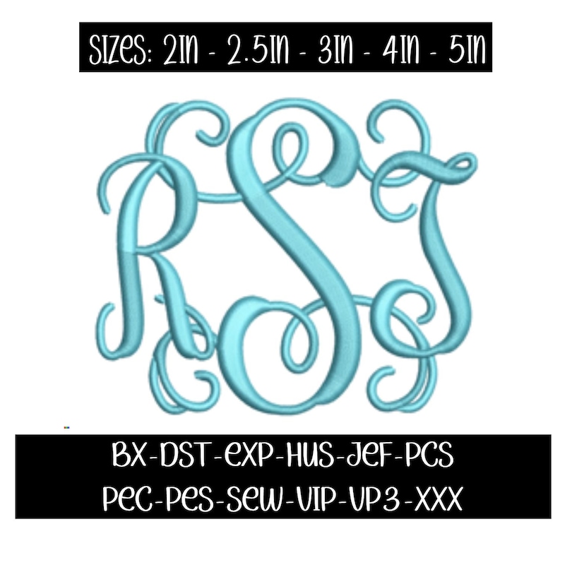 Scroll Monogram Fonts - Etsy