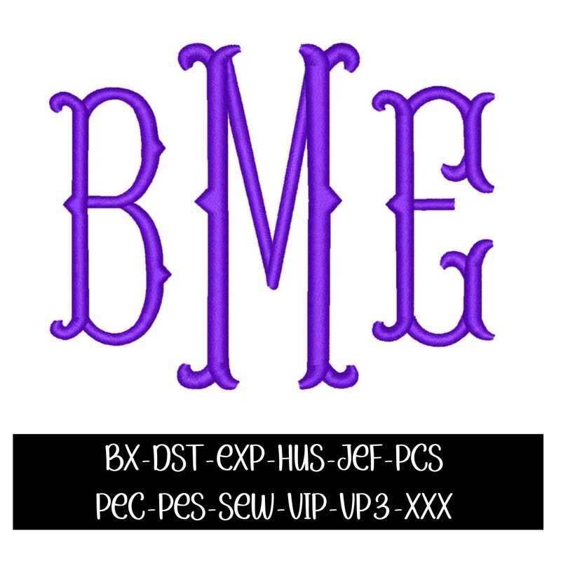 Fishtail Embroidery Font - Etsy
