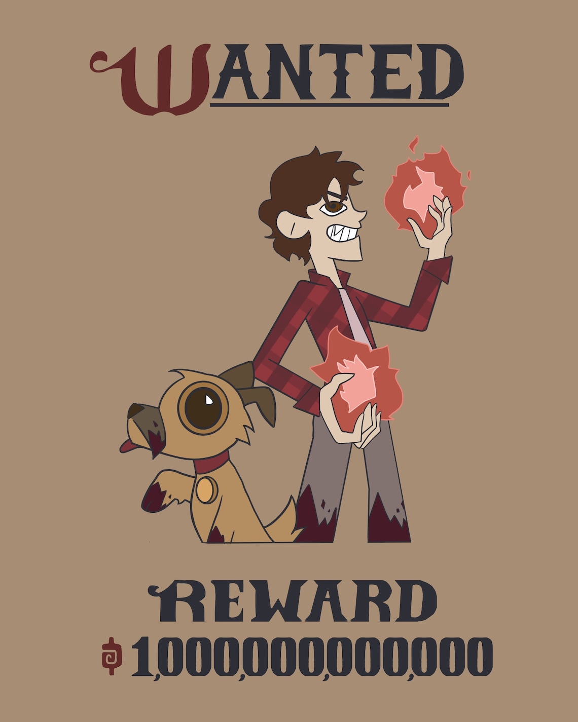 Owl House Style Wanted Poster PDF File | Etsy