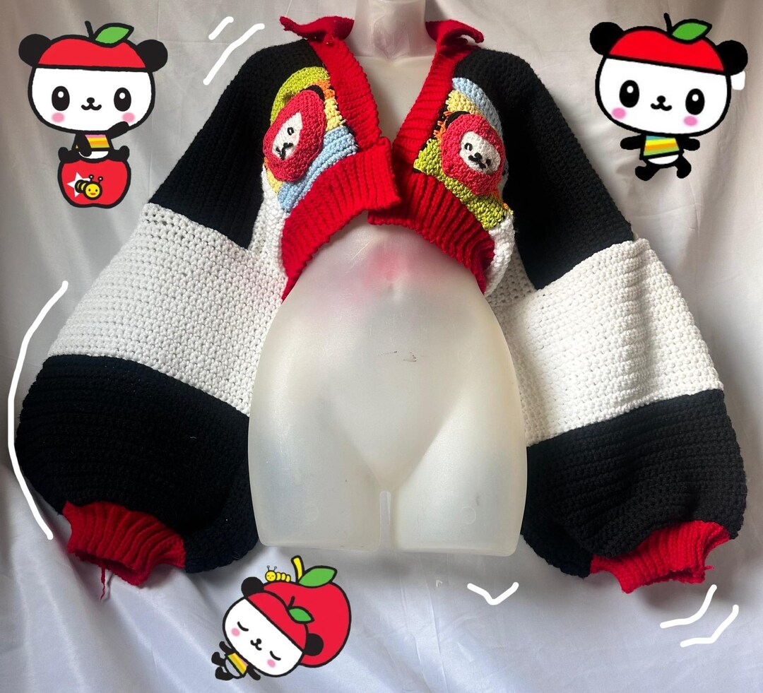 Panda Cardigan - Etsy