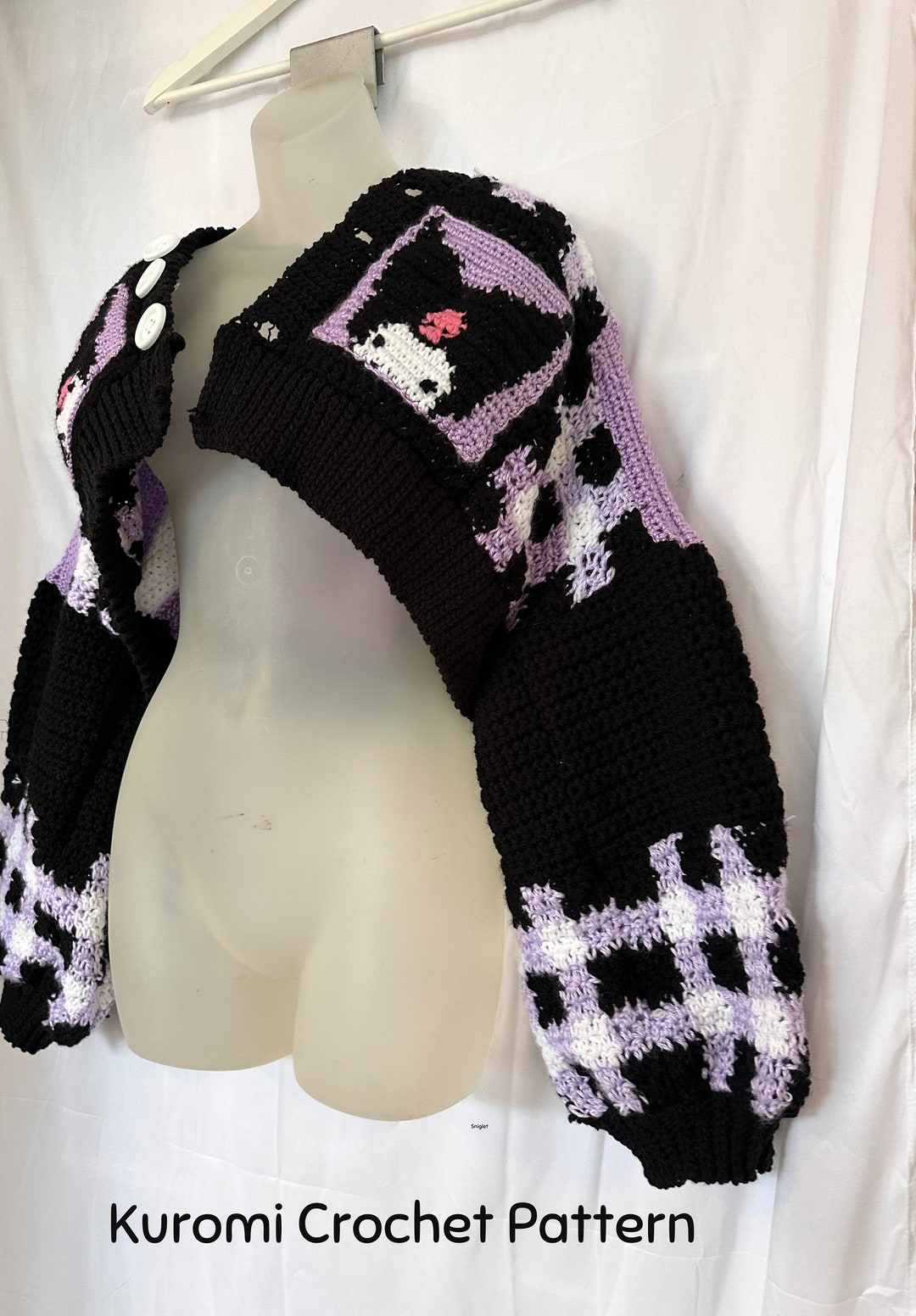 Kuromi Cardigan Pattern - Etsy