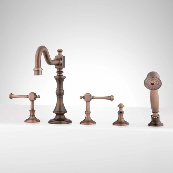 Antique Brass Tub And Shower Faucet Etsy