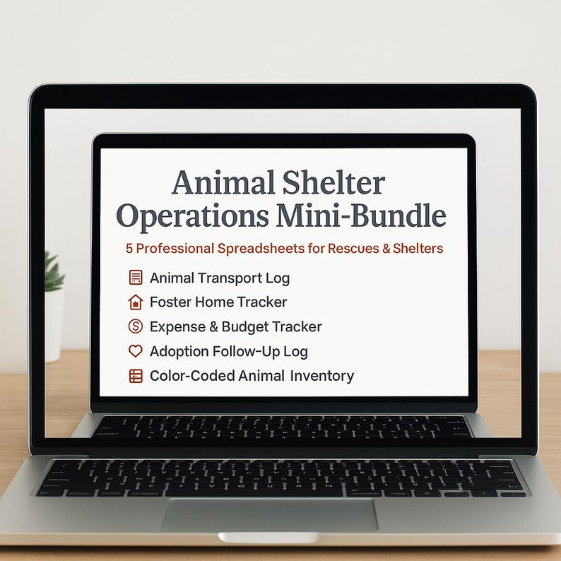 Animal Shelter Operations Spreadsheet Mini-bundle | Transport Log ...