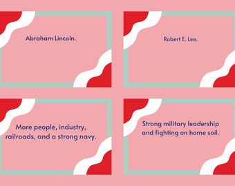 Civil War Reconstruction Flashcards | 26 Printable U.S. History Study ...