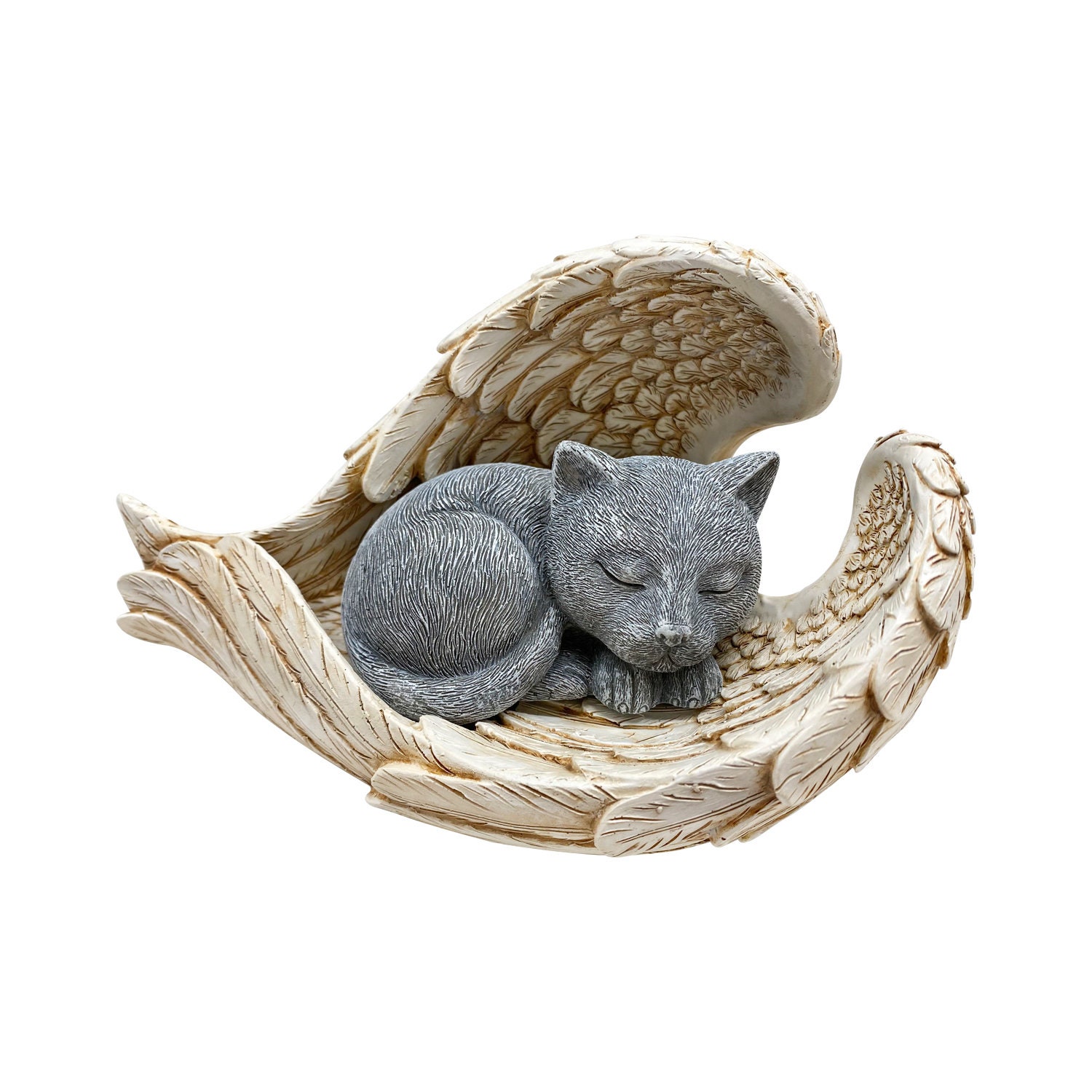 Cat Memorial Gift Kitten Angel Wing Statue - Etsy