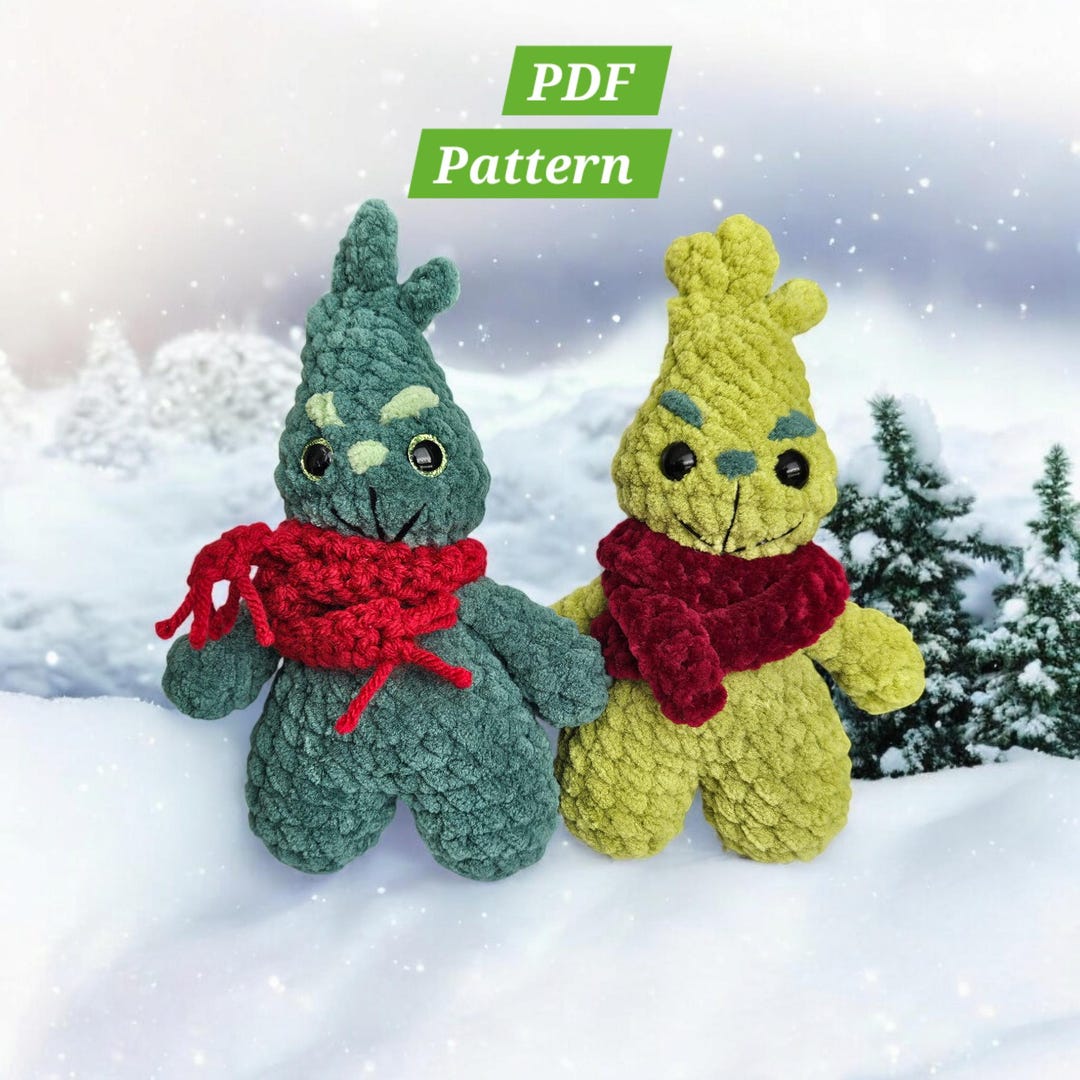No Sew -baby Grinch Pdf Crochet Pattern - Etsy