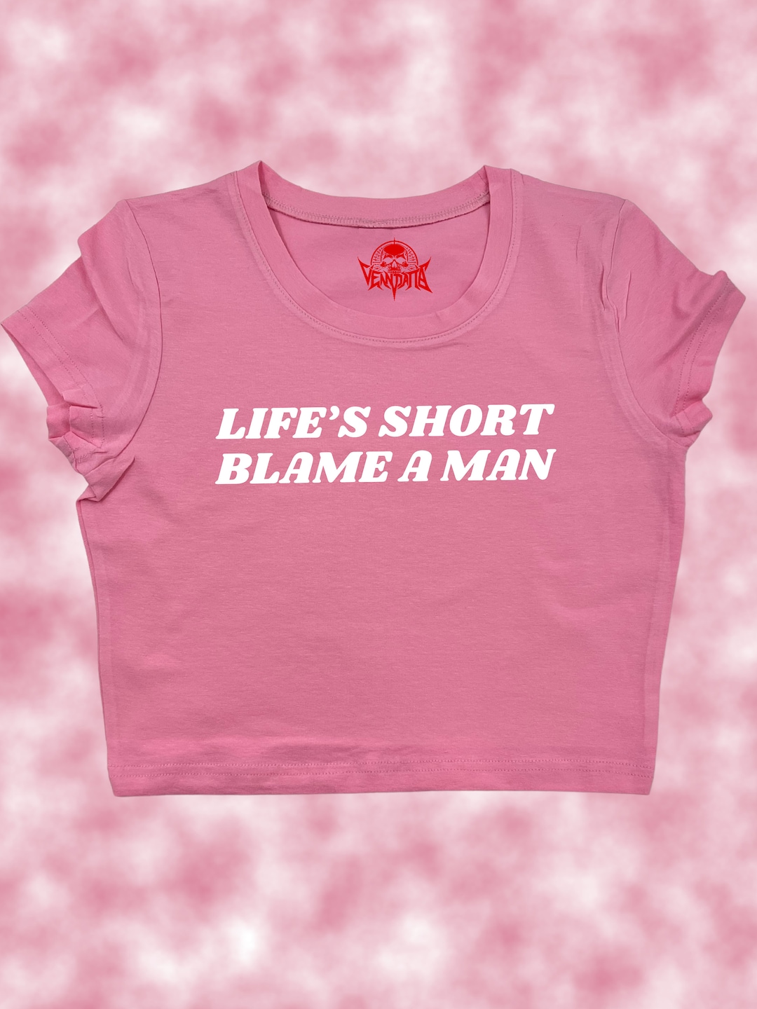 Life's Short Blame A Man Crop Top | Funny Crop | Y2K Crop Top | Baby ...