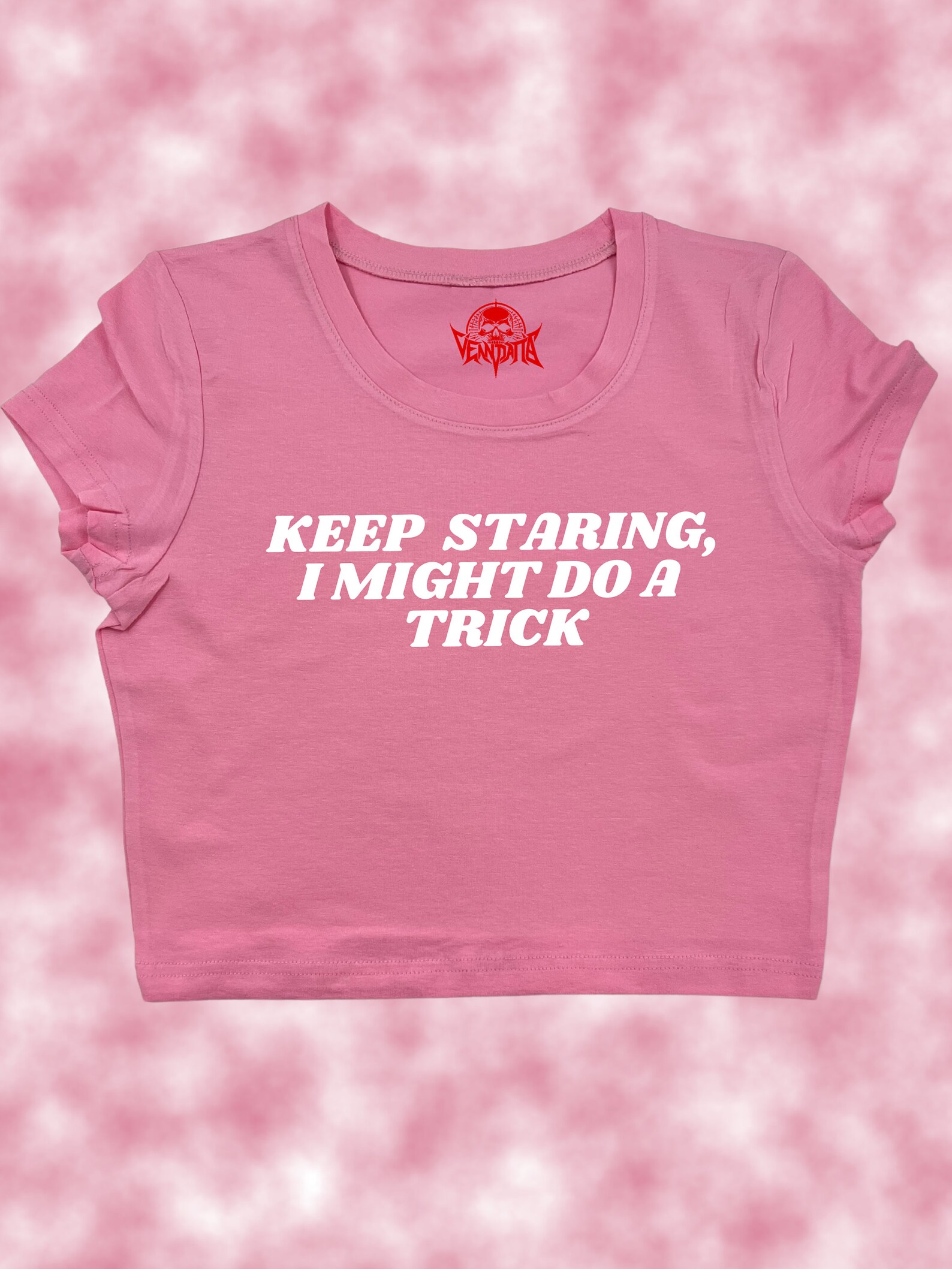 Keep Staring I Might Do A Trick Crop Top | Funny Crop | Y2K Crop Top ...