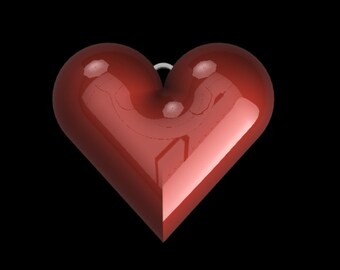 Heart Stl File - Etsy