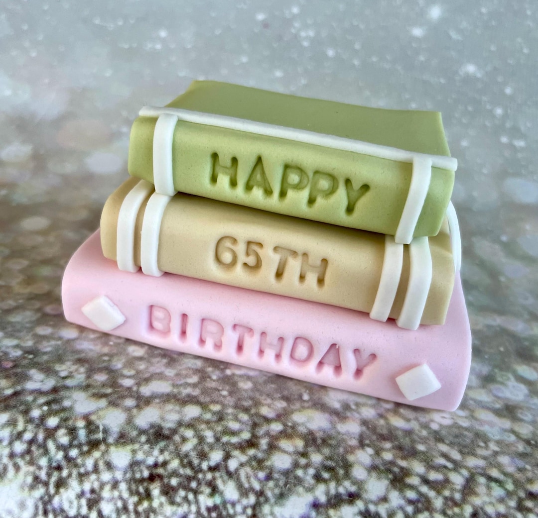 Books Fondant Cake Topper Cupcake Toppers Leavers, Thank You Gift ...