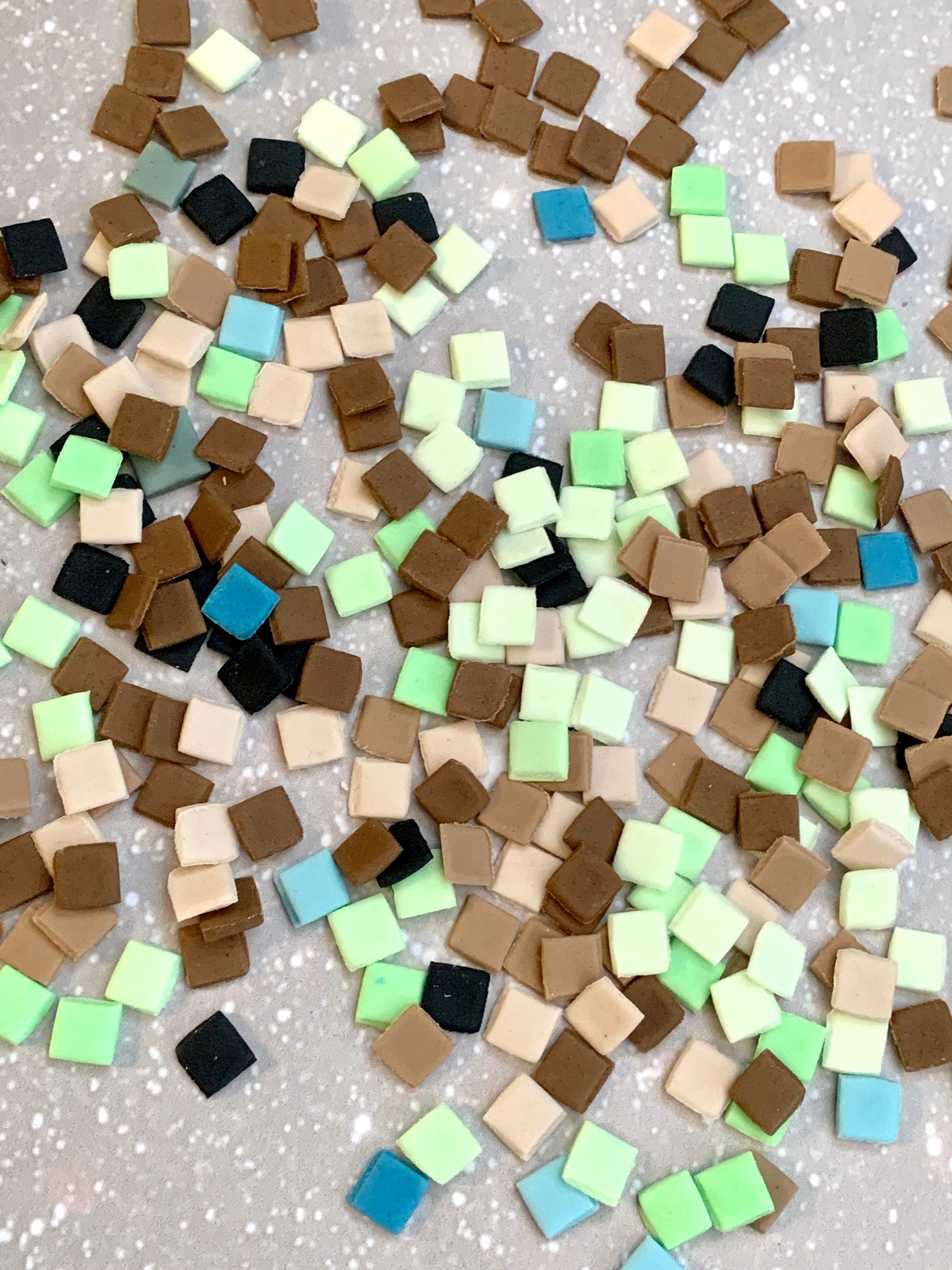 Icing Squares Inspired Minecraft Themed Edible Cake Topper - Etsy