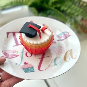 Graduation Cap and Scroll University Uni School Congratulations Fondant ...