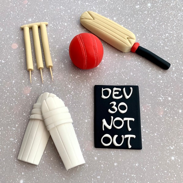 Cricket Bat and Ball Cake Topper - Etsy