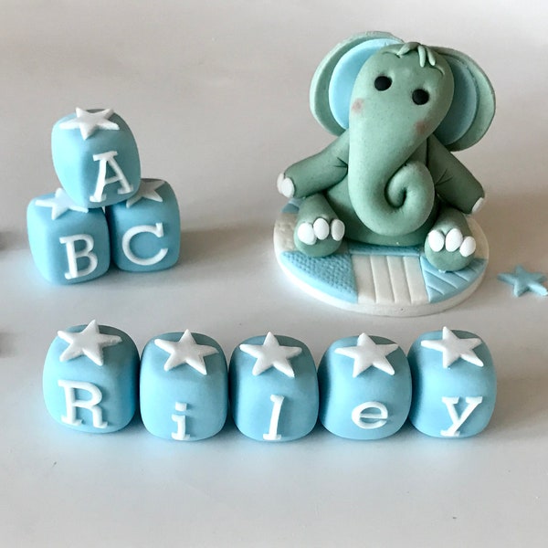Baby Shower Cake Topper Elephant - Etsy
