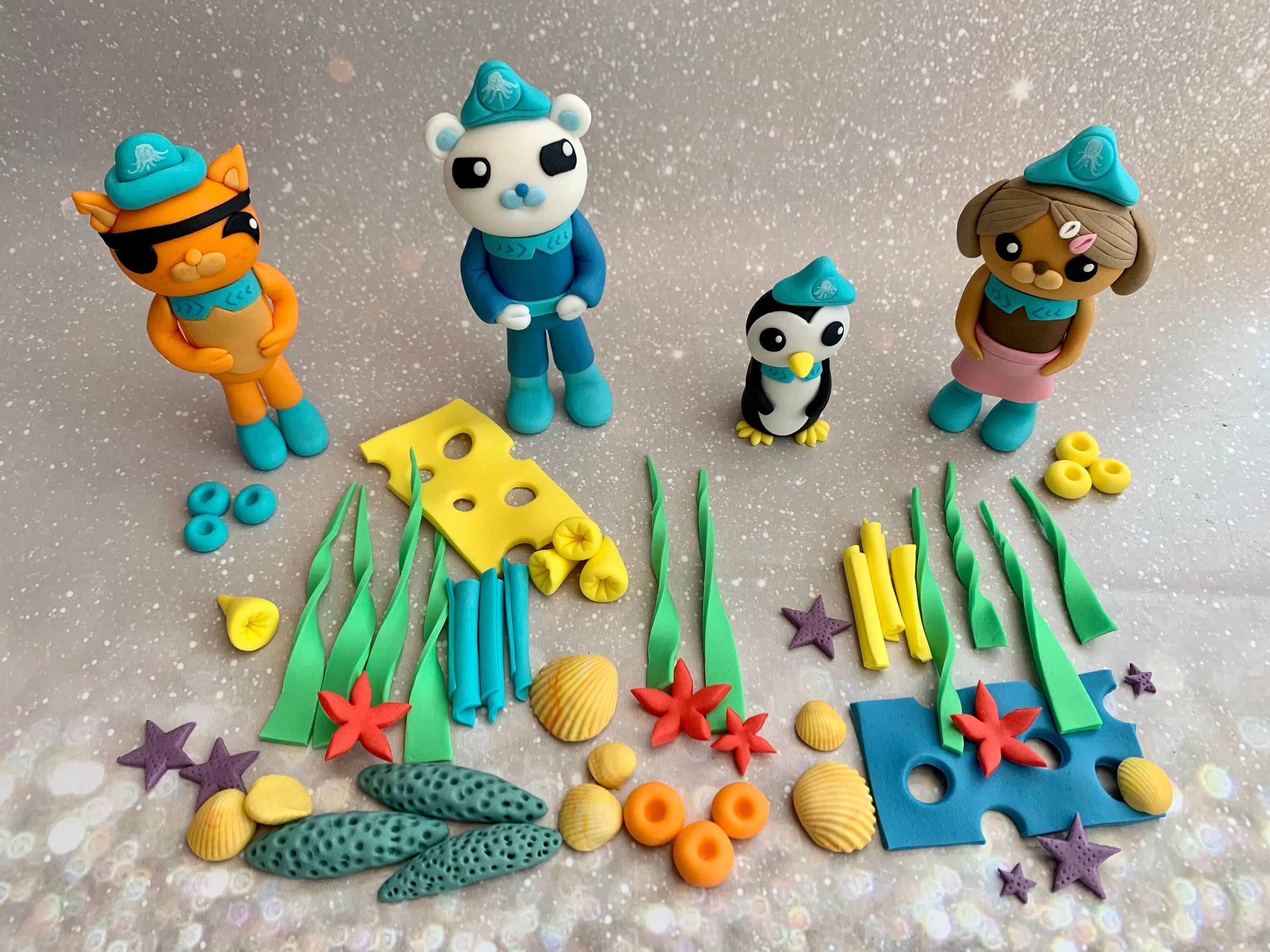 Under the Sea Cake Topper Edible Fondant Birthday Octonauts - Etsy