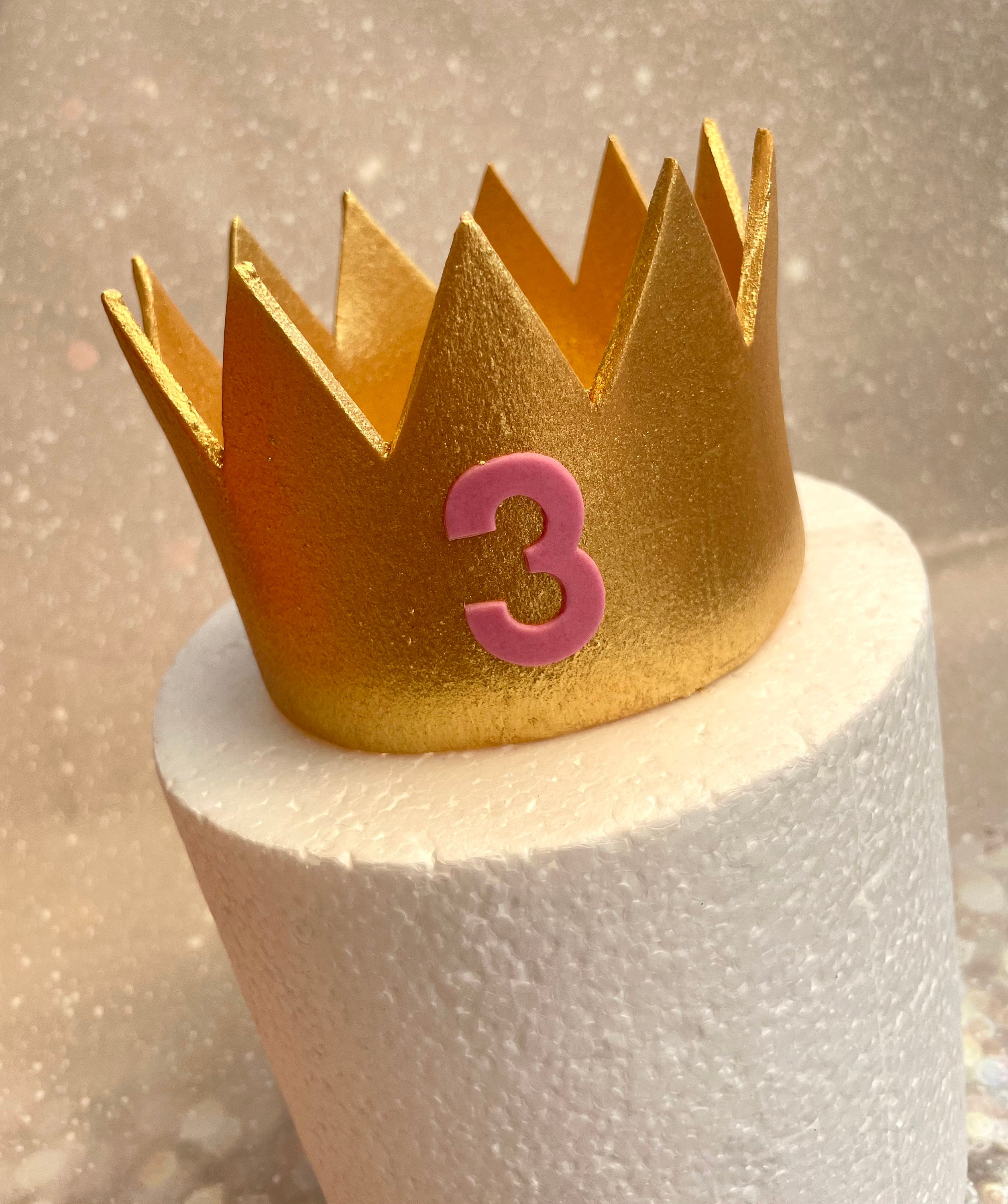 Crown Birthday Cake Topper Gold, Birthday Cake for a Girl, Princess ...