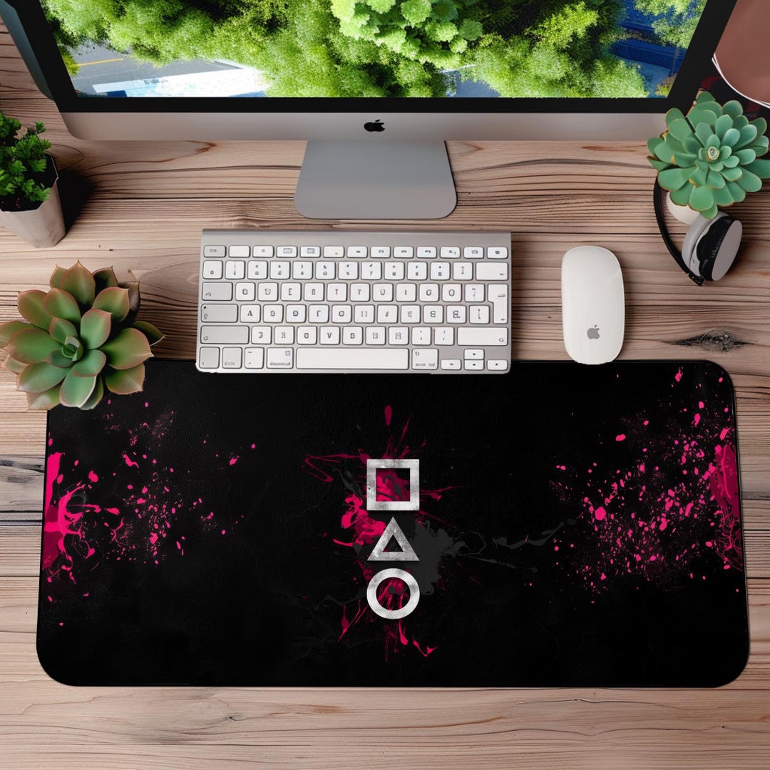 Squid Game Desk Mat: XL Gaming Mouse Pad, Korean Series Decor - Etsy