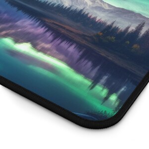 Aurora Borealis Desk Mat: Landscape Gaming Mousepad - Etsy