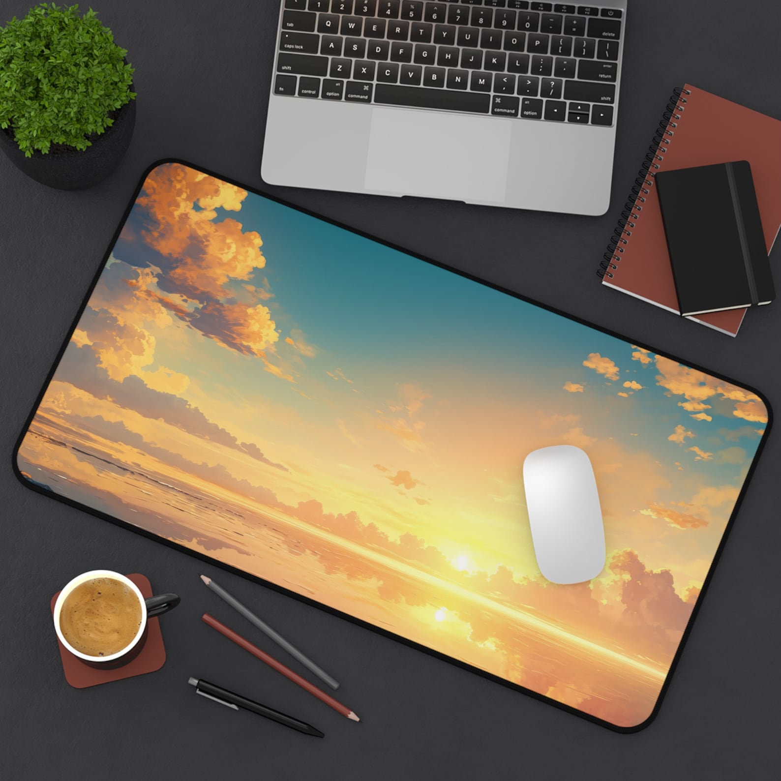 Beach Sunset Desk Mat: Large Gaming Office Mousepad - Etsy