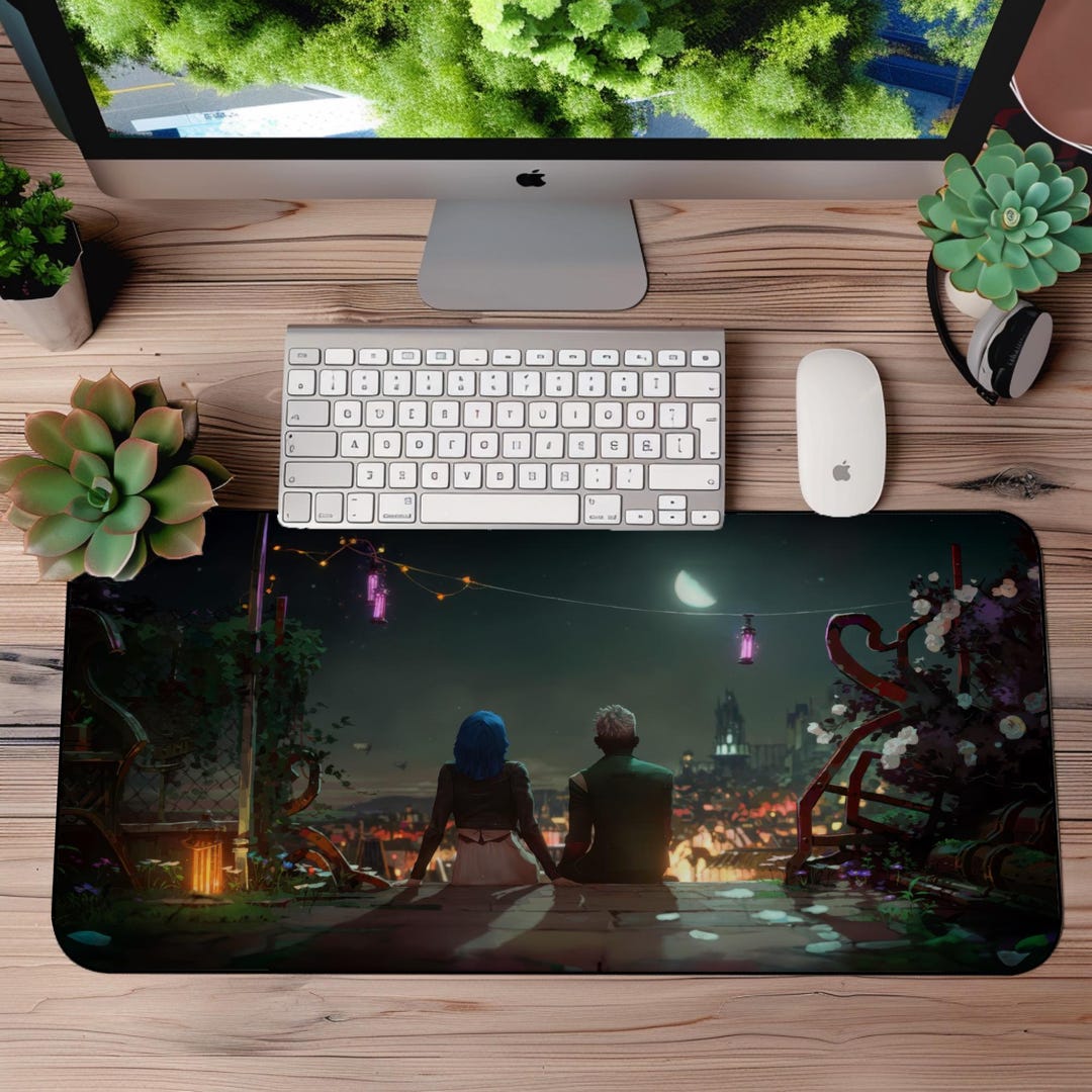 Arcane Jinx Powder & Ekko Desk Mat - XL Gaming Mousepad - Non-slip Desk ...