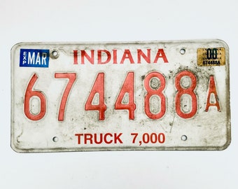 Indiana Truck Plate - Etsy