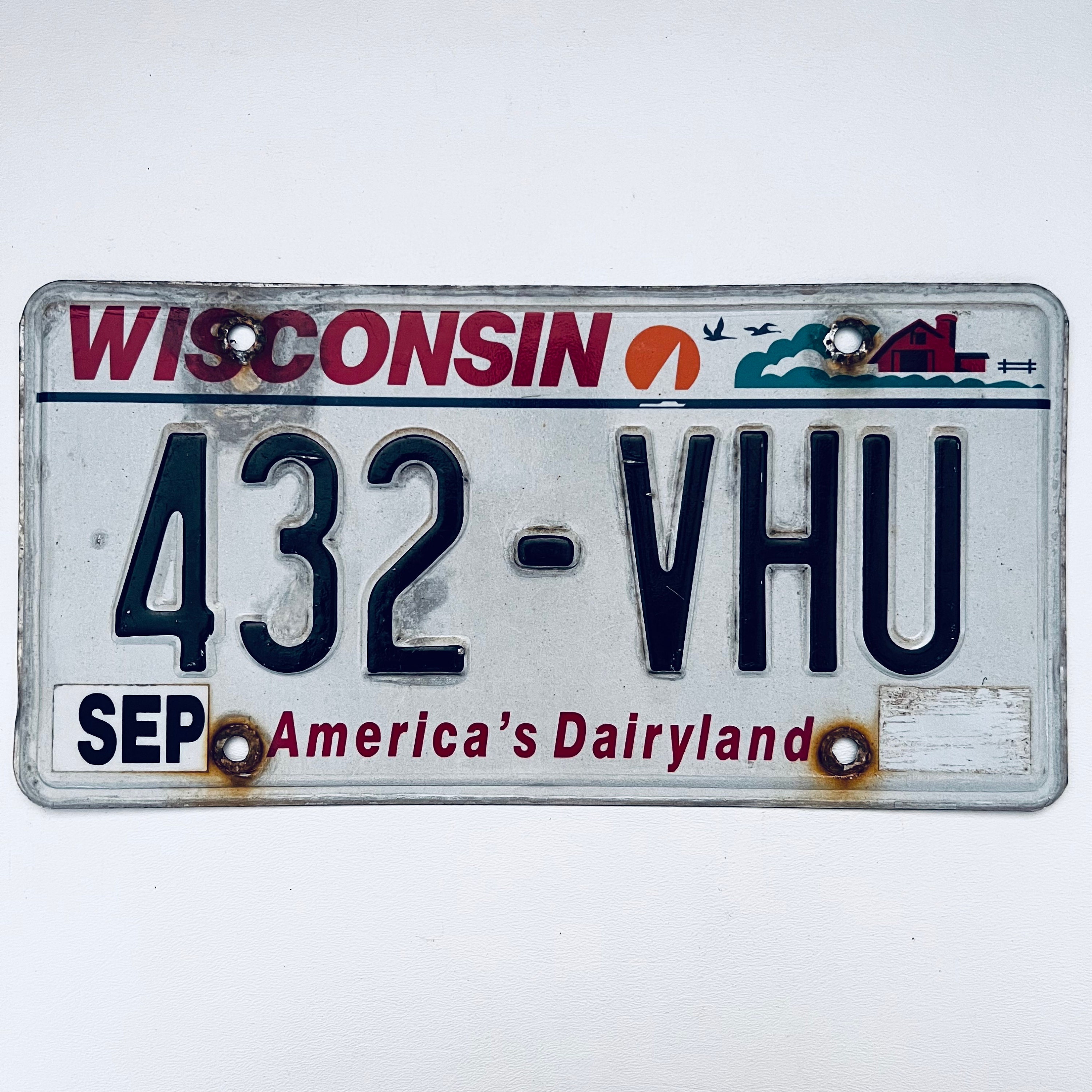 United States Wisconsin Dairyland Passenger License Plate 266-YAK Car ...