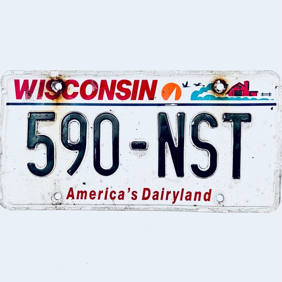 United States Wisconsin Dairyland Passenger License Plate 266-YAK Car ...