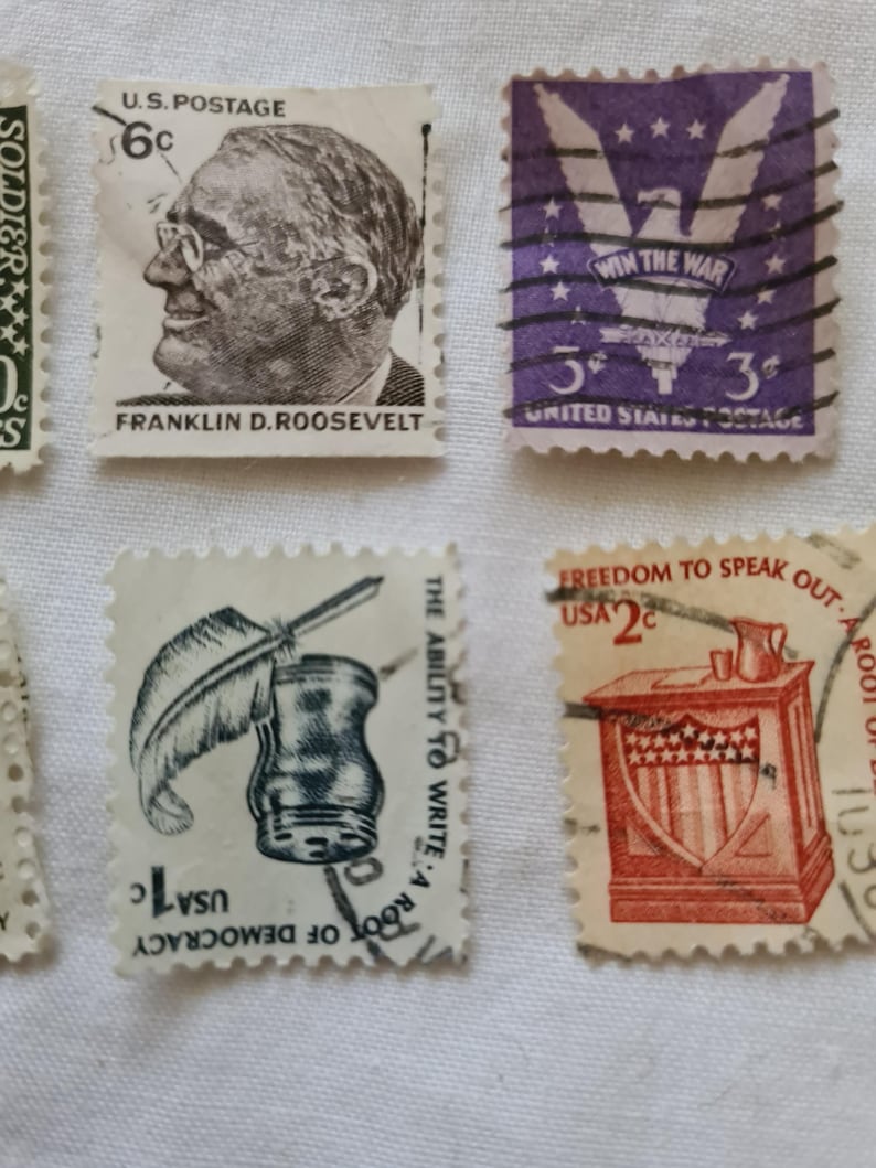 Vintage Rare Stamps Bundle - Etsy