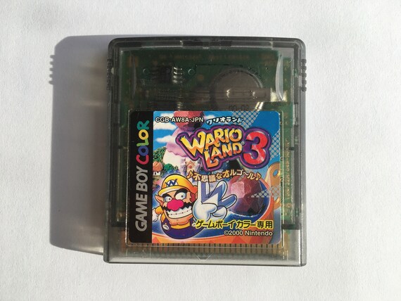 Wario Land 3 Game Boy Color japanese Version GBC - Etsy