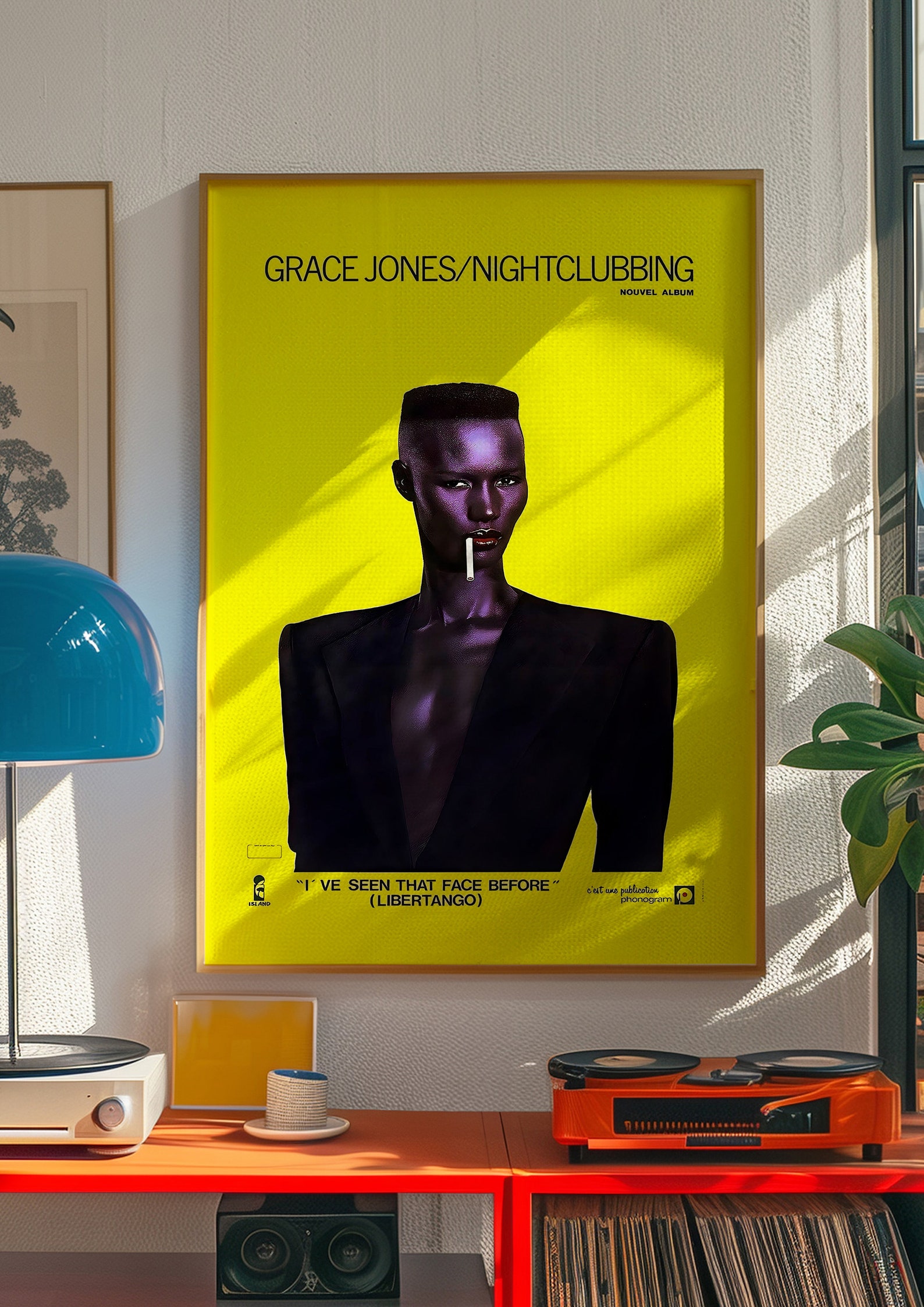 Vintage Grace Jones Poster, Retro Wall Art, Iconic Photo Print, Classic ...