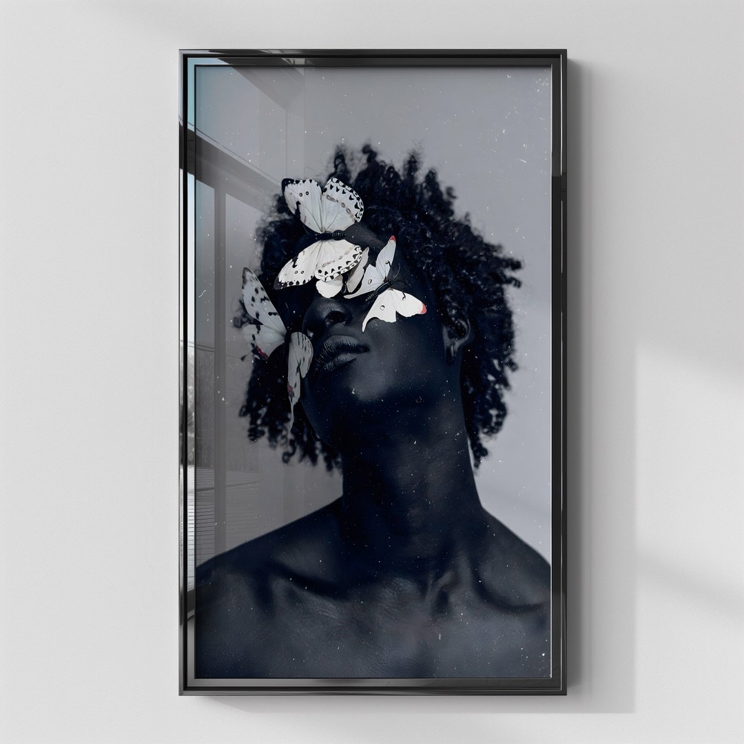 Black Boy Art Poster, African American Wall Art, Afrocentric Art, Black ...