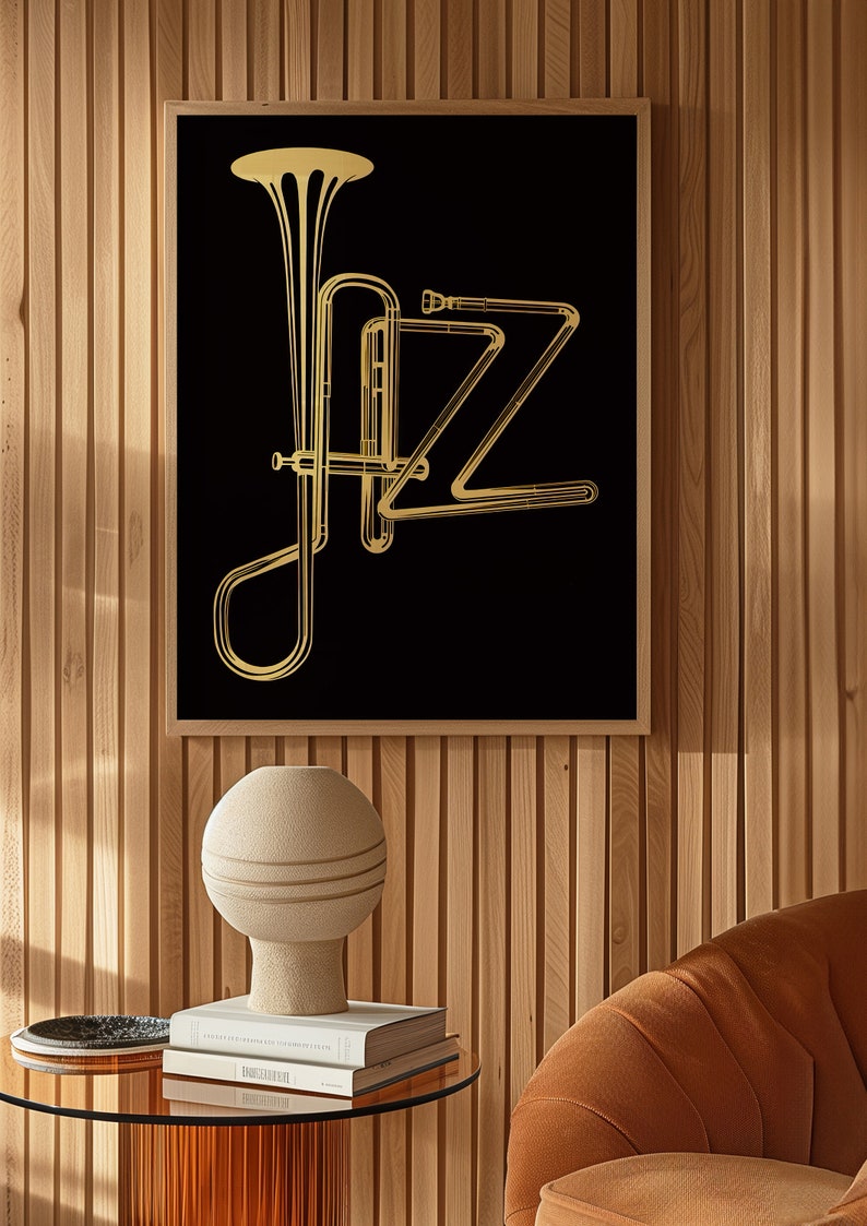 Jazz Poster, Jazz Music Wall Art, Vintage Jazz Band Print, Jazz Club ...