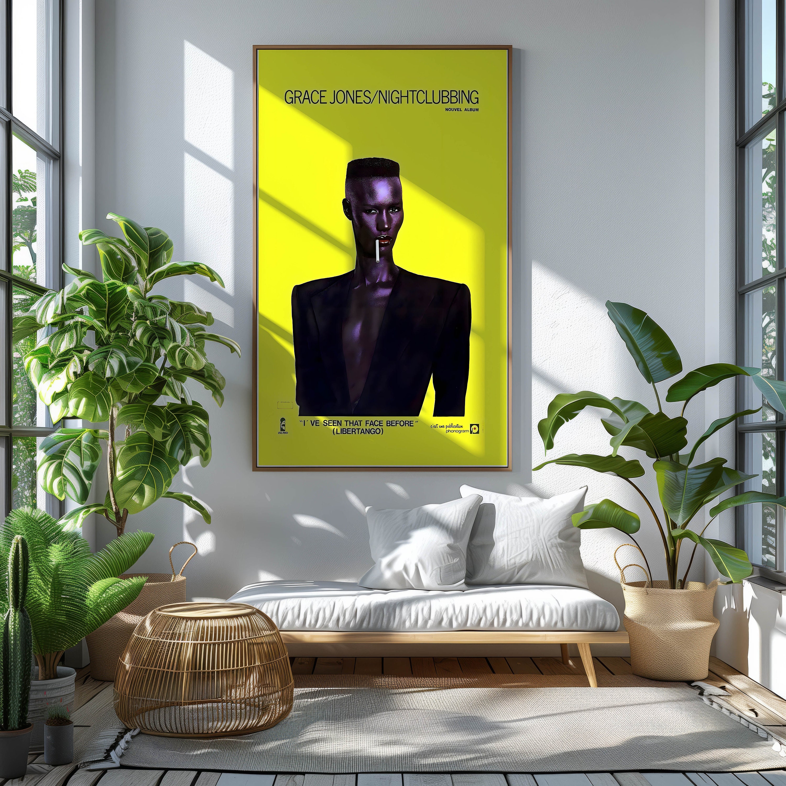 Vintage Grace Jones Poster, Retro Wall Art, Iconic Photo Print, Classic ...