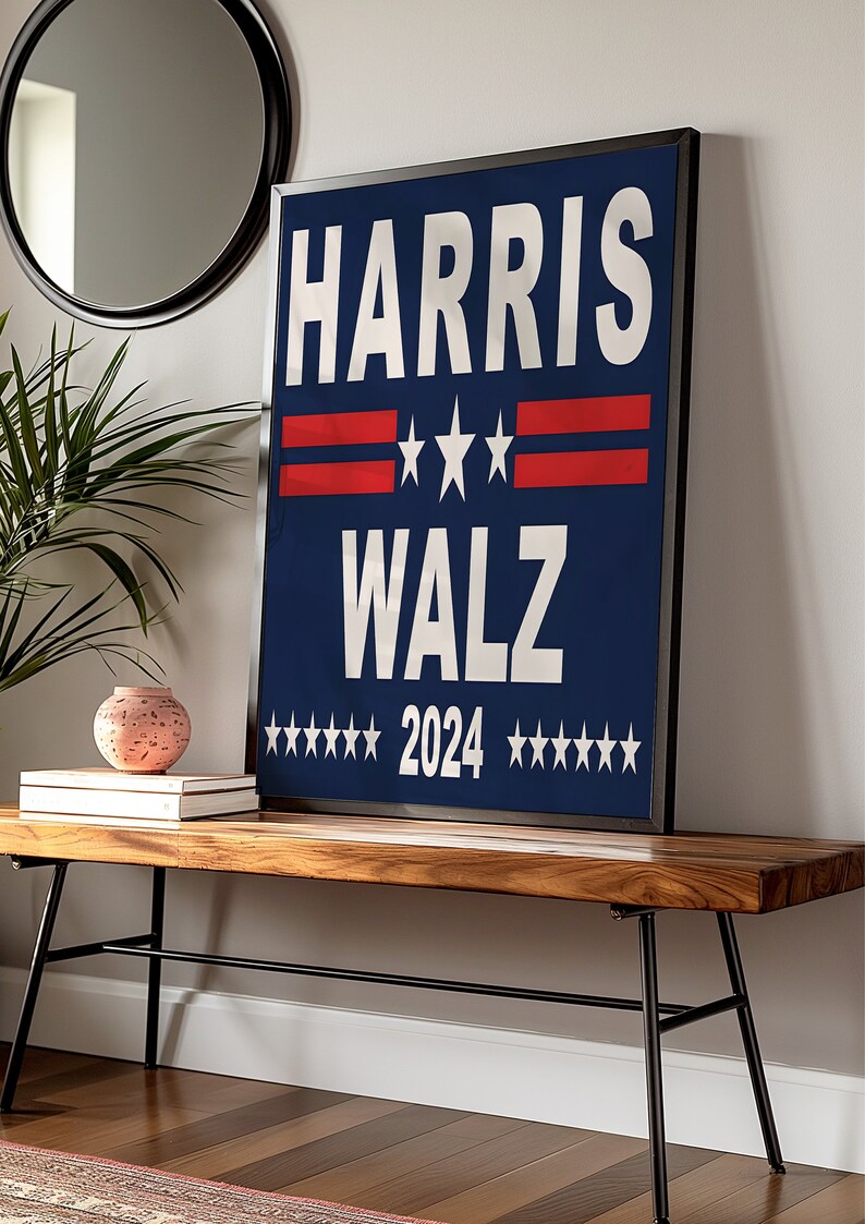 Harris Walz Campaign Sign,kamala Harris Poster,president Harris Poster ...