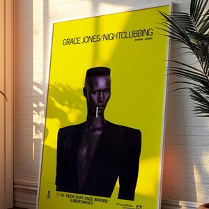 Vintage Grace Jones Poster, Retro Wall Art, Iconic Photo Print, Classic ...
