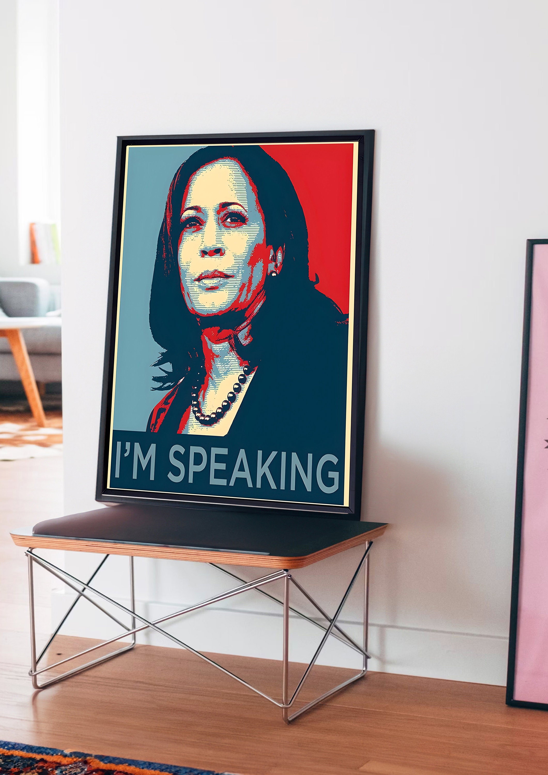 Kamala Harris Im Speaking Poster Png, President Kamala Harris Art ...