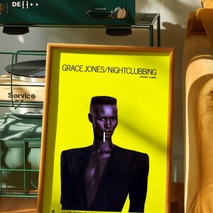 Vintage Grace Jones Poster, Retro Wall Art, Iconic Photo Print, Classic ...