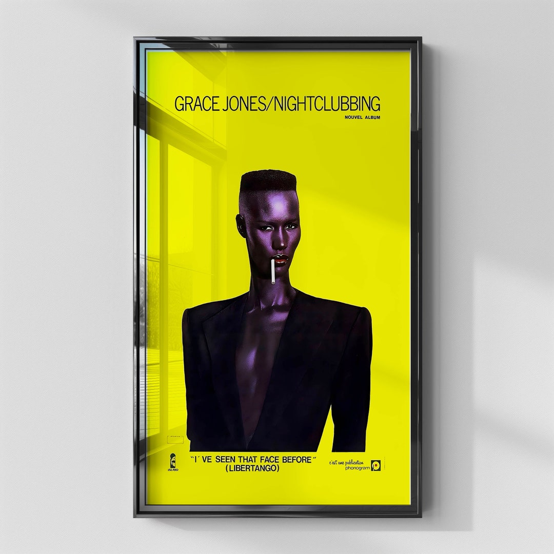 Grace Jones Digital Print, Iconic 80s Singer Artwork, Printable Retro ...