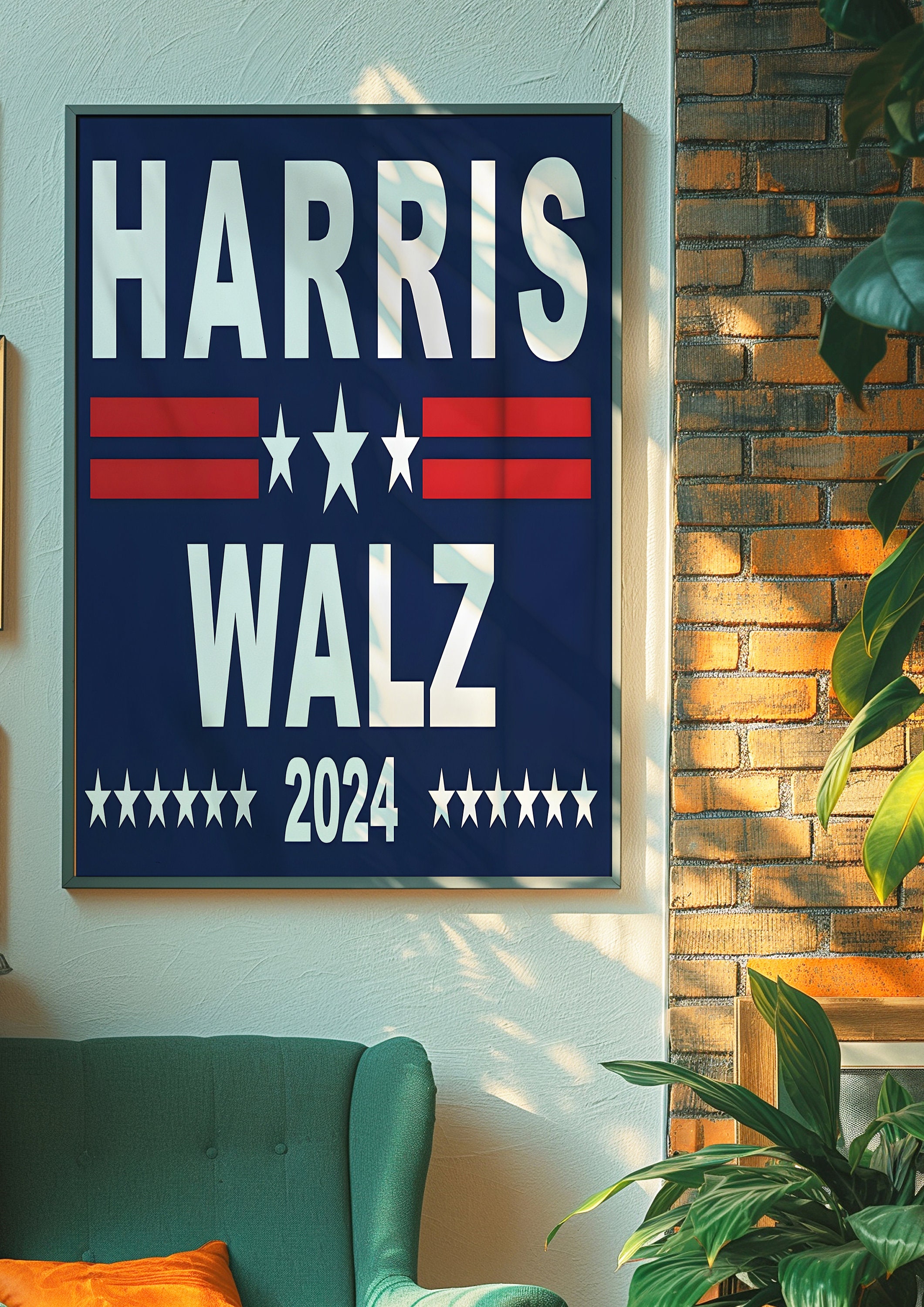 Harris Walz Campaign Sign,kamala Harris Poster,president Harris Poster ...